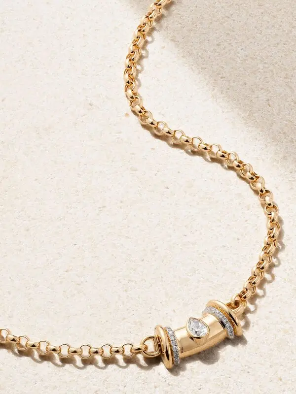 L’ATELIER NAWBAR Warrior Princess Diamond Pendant Necklace
