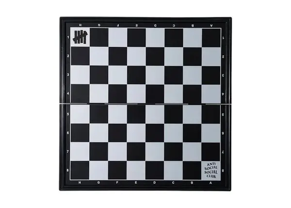 ANTI SOCIAL SOCIAL CLUB X Undefeated Travel Magnetic Chess Set - Black