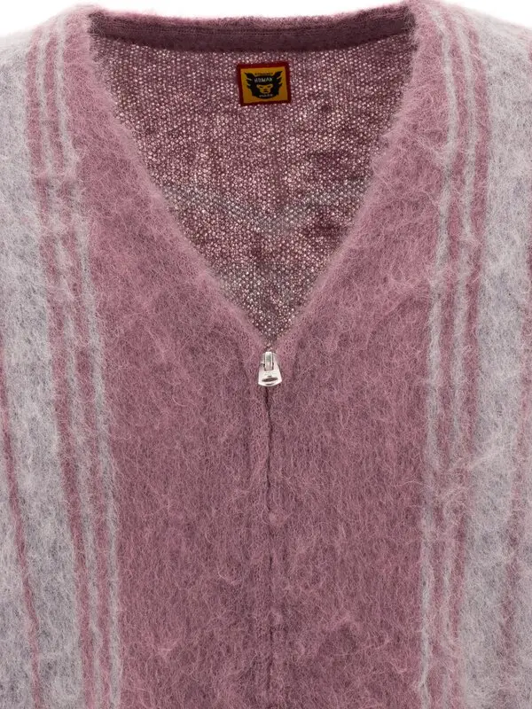 Human Made Zip Up Cardigan In Purple - 33% Off | Editorialist