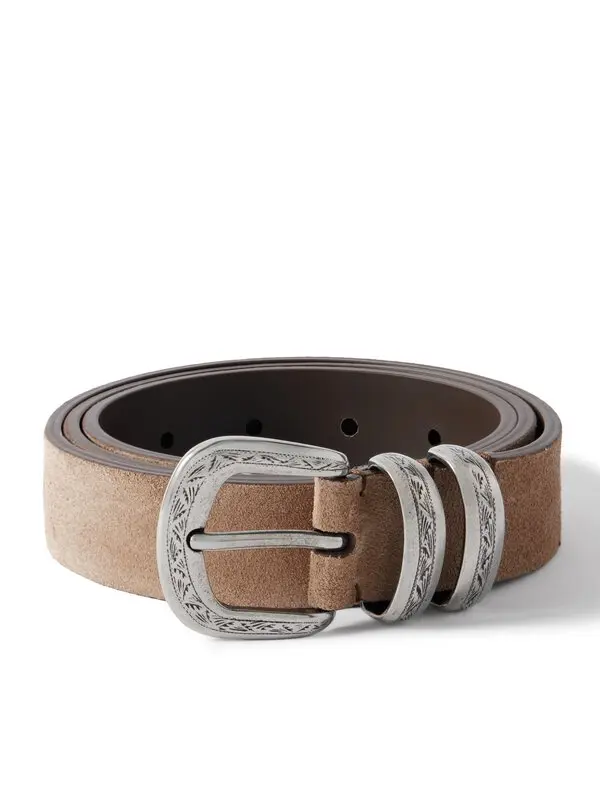 Brunello Cucinelli Suede Belt - Brown