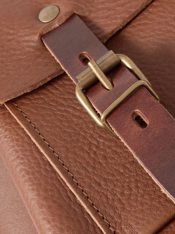 BLEU DE CHAUFFE Eclair Full-grain Leather Messenger Bag