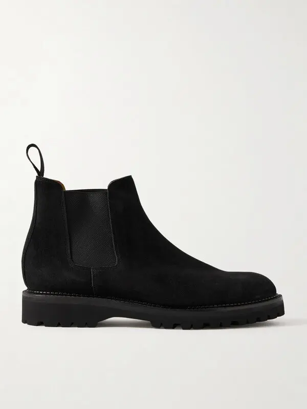 John Lobb Lawry Suede Chelsea Boots