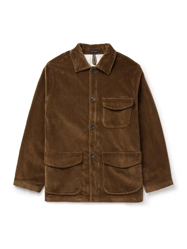 DRAKE'S Cotton-corduroy Chore Jacket