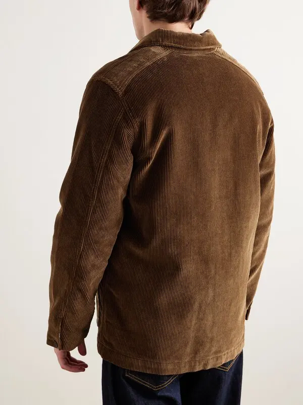 DRAKE'S Cotton-corduroy Chore Jacket