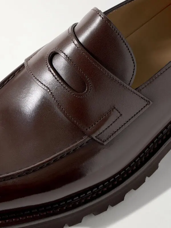 John Lobb Lopez New Standard Penny Loafers - Brown