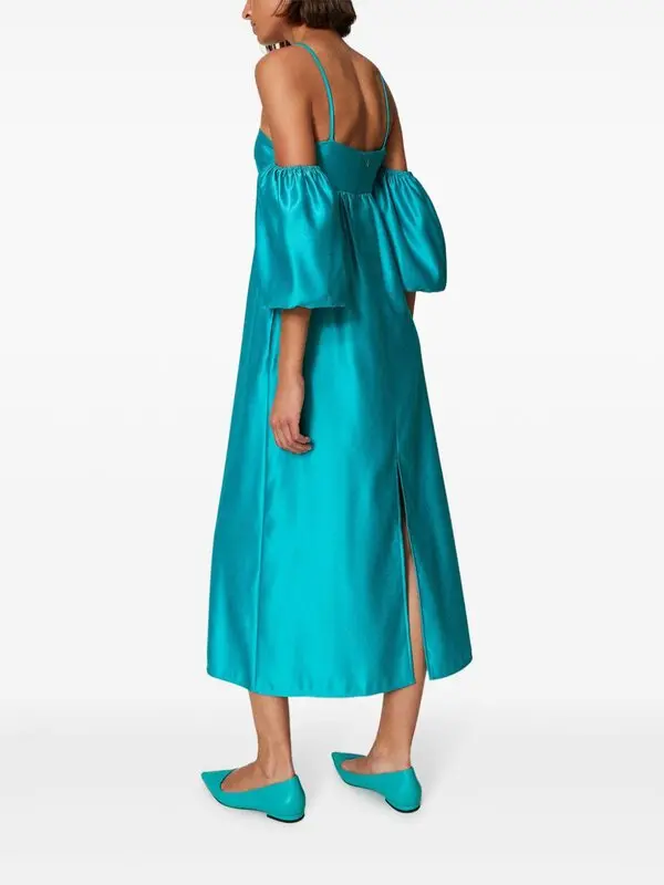velvet forest green bridesmaid dress TH&TH Celeste Velvet Bridesmaid Dress In Forest Green main image 0