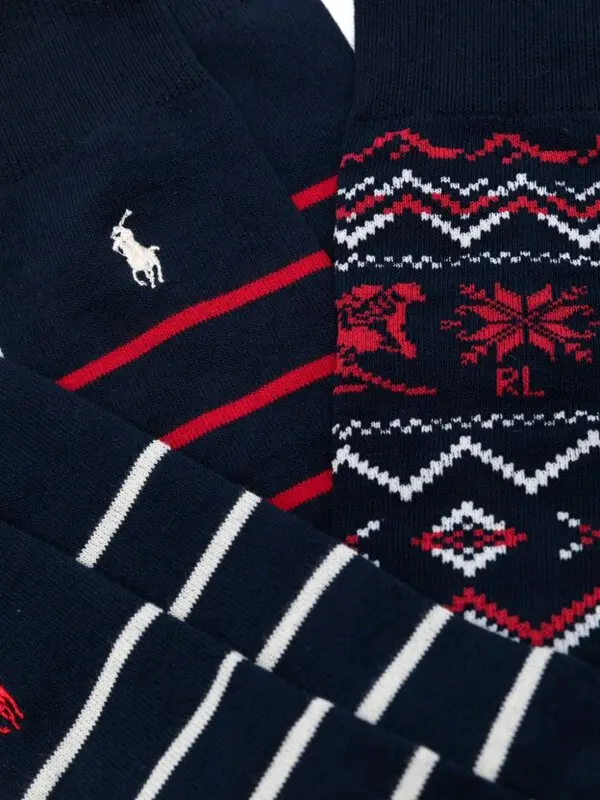 Polo Ralph Lauren Ankle Socks Pack Of Three