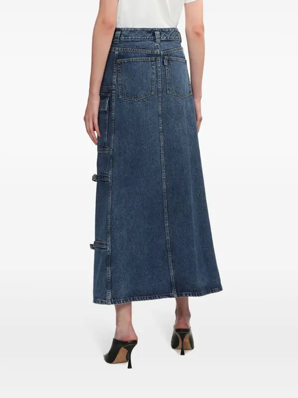 3.1 Phillip Lim Denim Cargo Midi Skirt