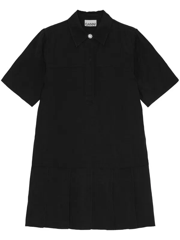 GANNI Twill Mini Dress
