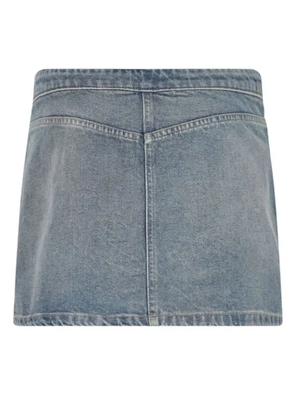 COURREGES Logo-embroidered Mini Skirt