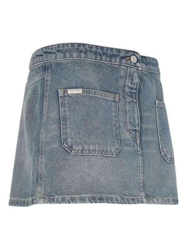 COURREGES Logo-embroidered Mini Skirt