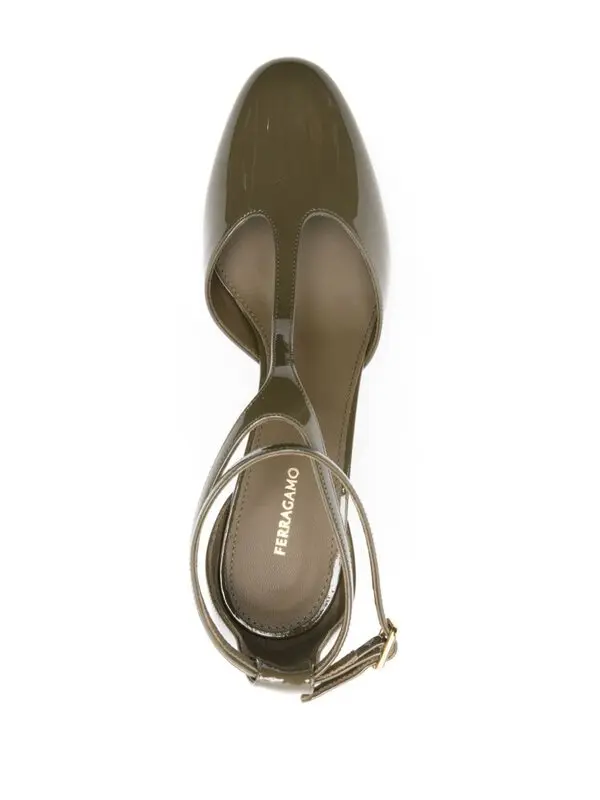 FERRAGAMO 75mm Patent Leather Pumps