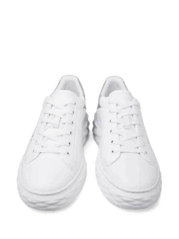 JIMMY CHOO Diamond Maxi Leather Low-top Sneakers