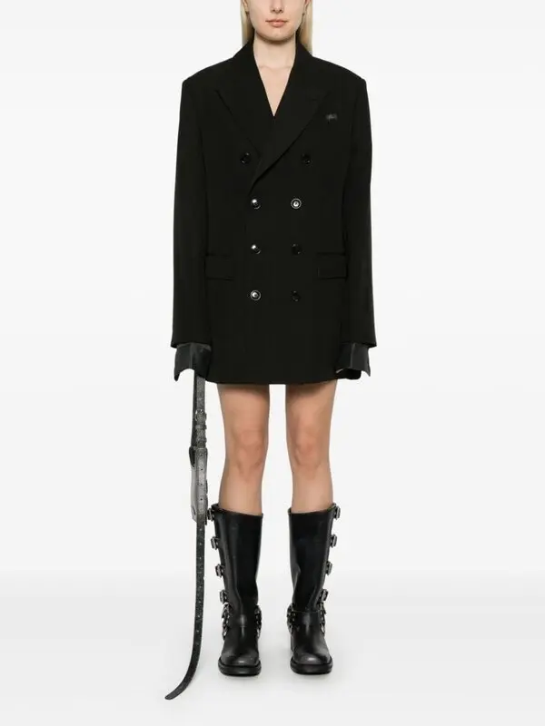 Martine Rose Double-breasted Pinstripe Jacket