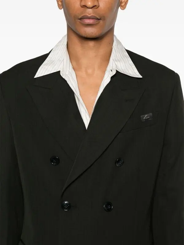Martine Rose Double-breasted Pinstripe Jacket