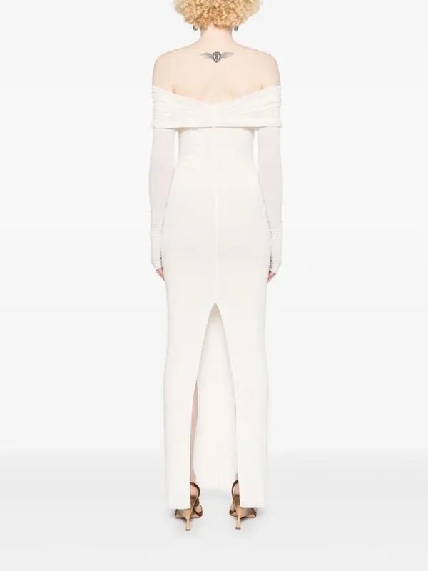 MANURI Amara Buckle Dress - White