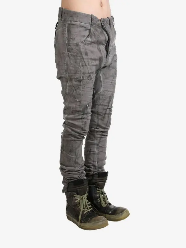Boris Bidjan Saberi Distress-finish Trousers