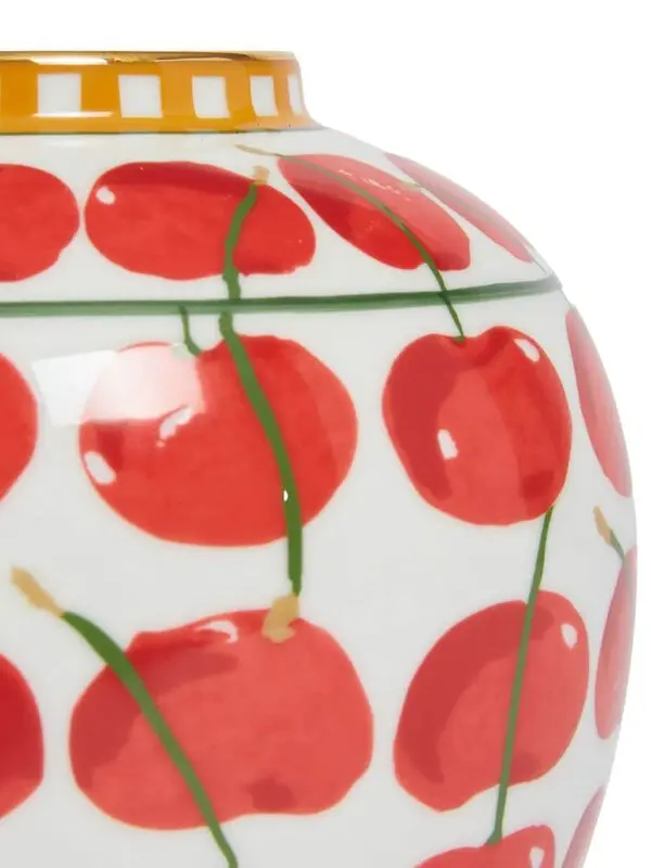 La DoubleJ Cherry-print Vase