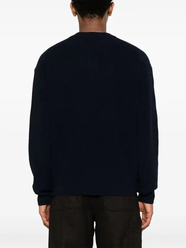 Maison Kitsuné Bold Fox Head-patch Ribbed Sweater