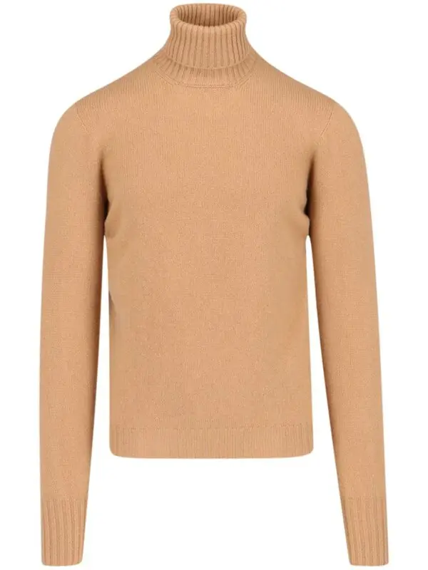 DRUMOHR Roll-neck Cashmere Sweater - Neutrals