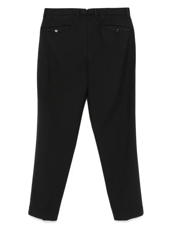 DELL'OGLIO Pleated Tailored Trousers - Black