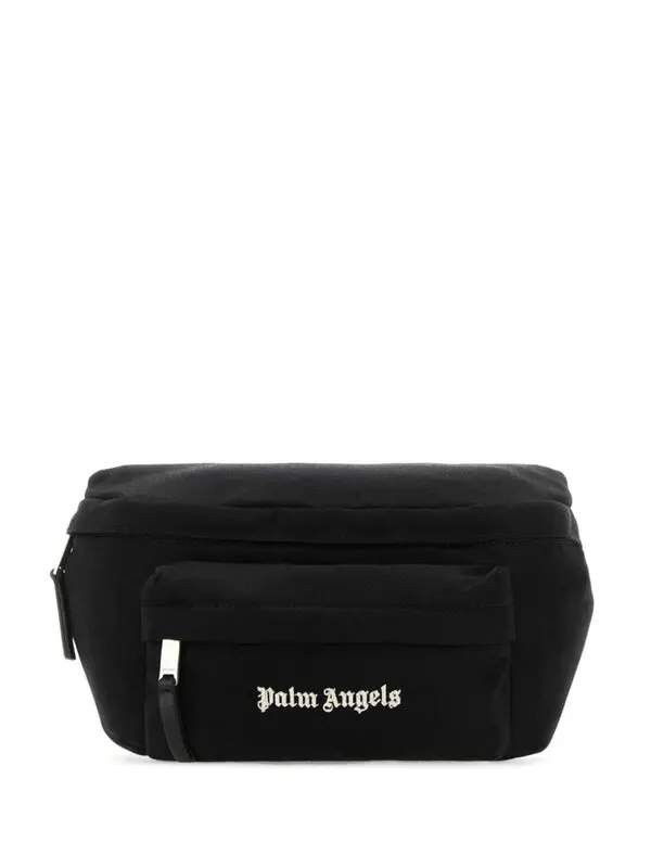 Palm Angels Logo-embroidered Belt Bag - Black