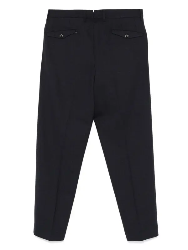 DELL'OGLIO Pleated Tailored Trousers - Blue