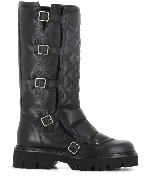Sartore Multi-way Strap Quilted Leather Boots