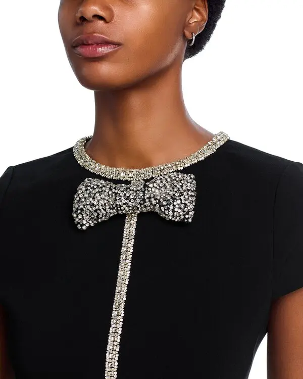 alice and olivia sophie embellished cap sleeve mini dress SOPHIE MINI DRESS in BLACK