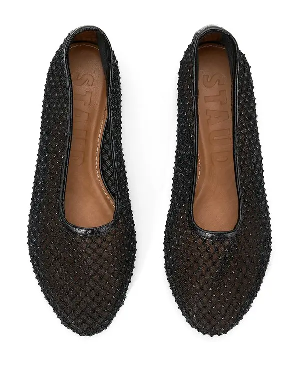 Staud Alba Ballet Flats - Black