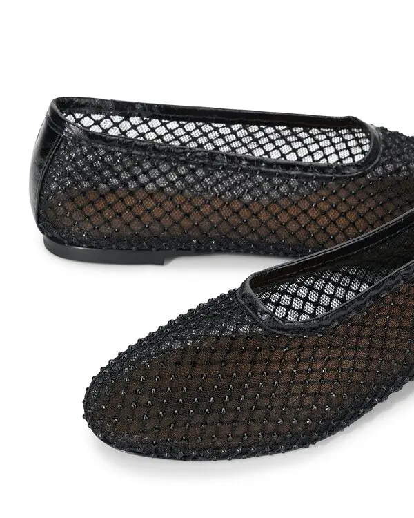 Staud Alba Ballet Flats - Black