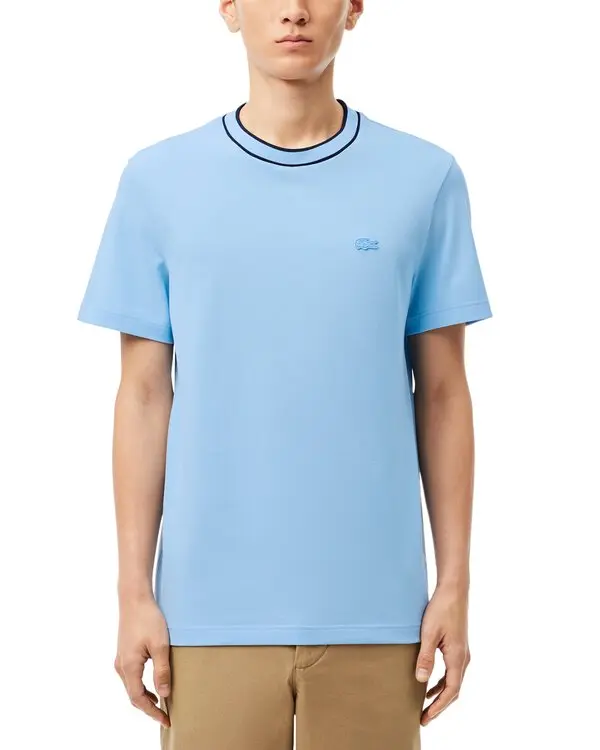 Lacoste Pima Cotton Logo Tee - Blue