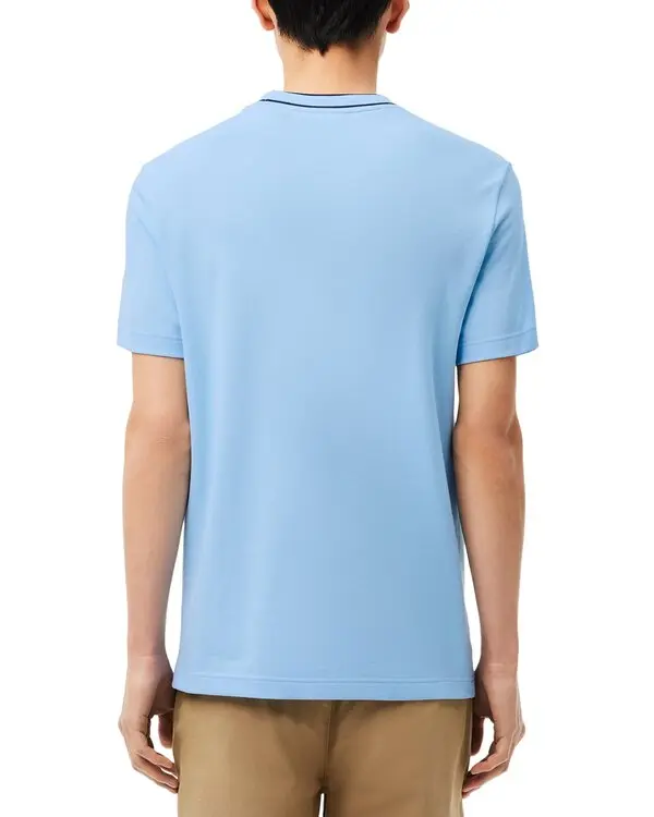 Lacoste Pima Cotton Logo Tee - Blue