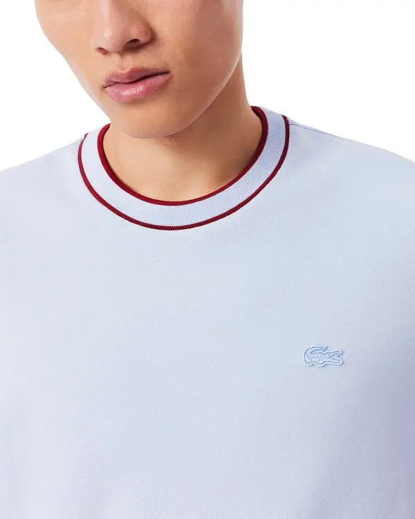 Lacoste Pima Cotton Logo Tee - Phoenix Blue