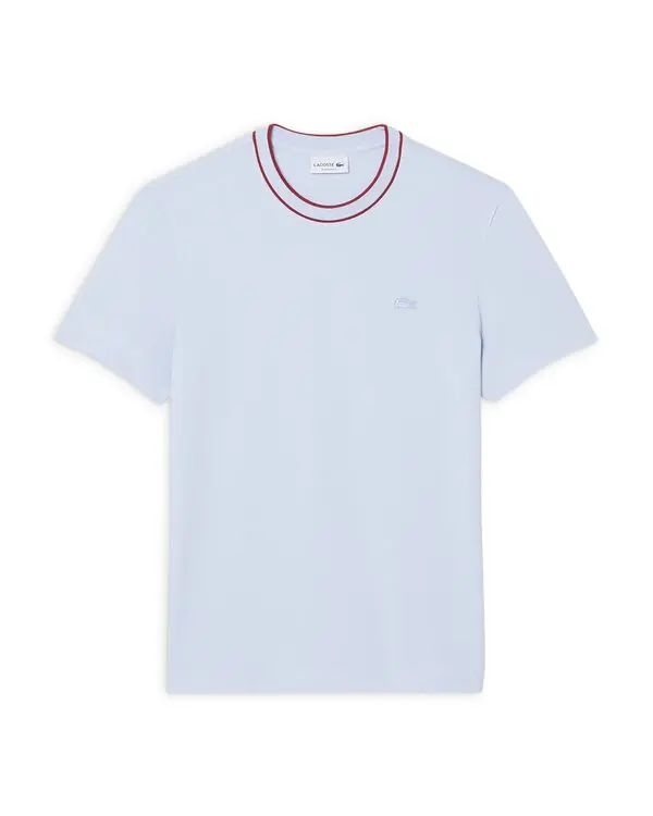 Lacoste Pima Cotton Logo Tee - Phoenix Blue