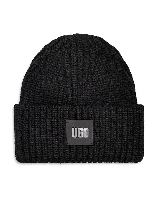 UGG Chunky Rib Knit Beanie - Black