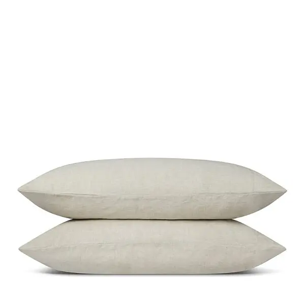 PIGLET IN BED Linen Blend Pillowcase Pair - Oatmeal