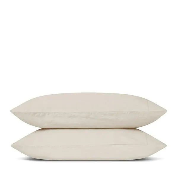 PIGLET IN BED Linen Blend Pillowcase Pair - Pearl