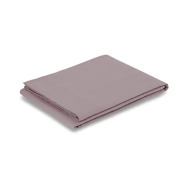 PIGLET IN BED Linen Blend Flat Sheet - Elderberry