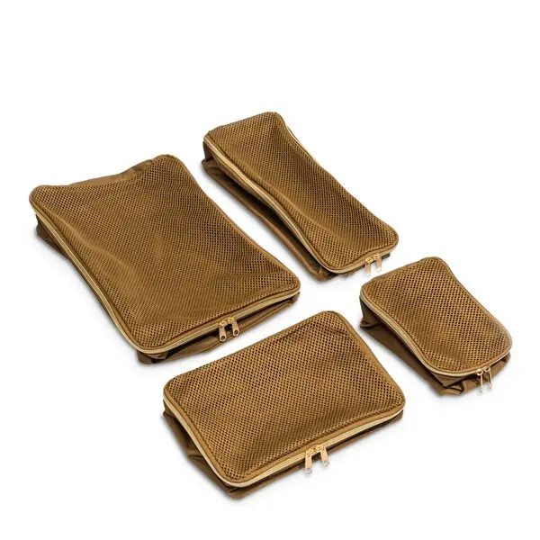 ROYCE & ROCKET Packing Cubes Set Of 4 - Tobacco
