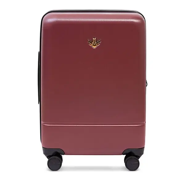 ROYCE & ROCKET The Castle Carry-on 21" Expandable Luggage - Burgundy/tobacco