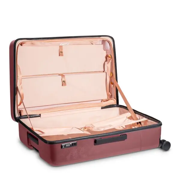 ROYCE & ROCKET The Castle Midsize 28" Expandable Luggage - Burgundy/cloud Pink