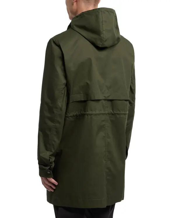 Hunter Downing Coated Cotton Hooded Rain Jacket - Hunter Green