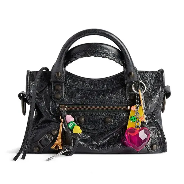 Balenciaga Le City Mini Bag With Charms - Black