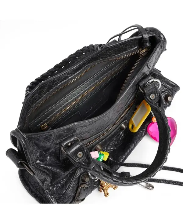 Balenciaga Le City Mini Bag With Charms - Black | Editorialist