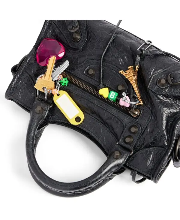 Balenciaga Le City Mini Bag With Charms - Black