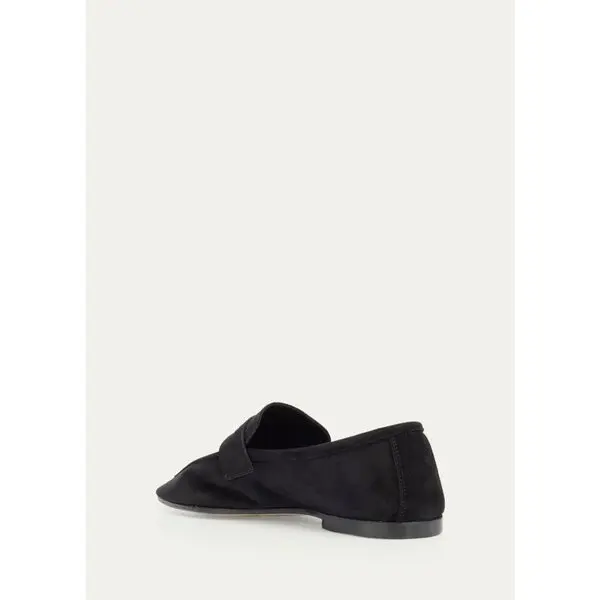 SOPHIQUE Essenziale Suede Penny Loafers - Black