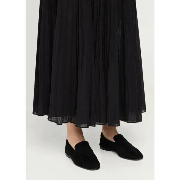 SOPHIQUE Essenziale Suede Penny Loafers - Black