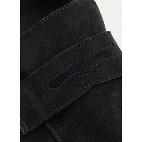 SOPHIQUE Essenziale Suede Penny Loafers - Black