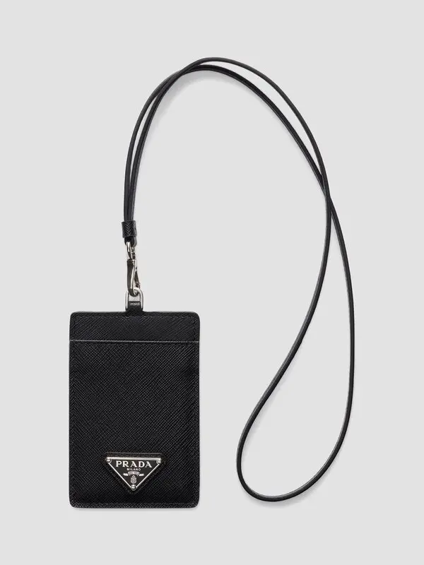 Prada Saffiano Leather Badge Holder